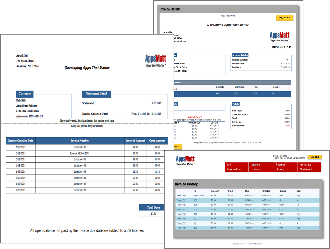 Online Customer Portal - Client Portal for Invoice | ReliaBills