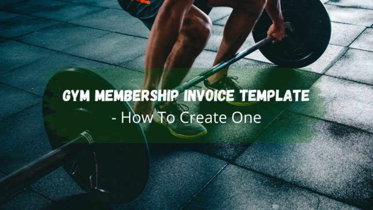 How To Create A Gym Membership Invoice Template | ReliaBills