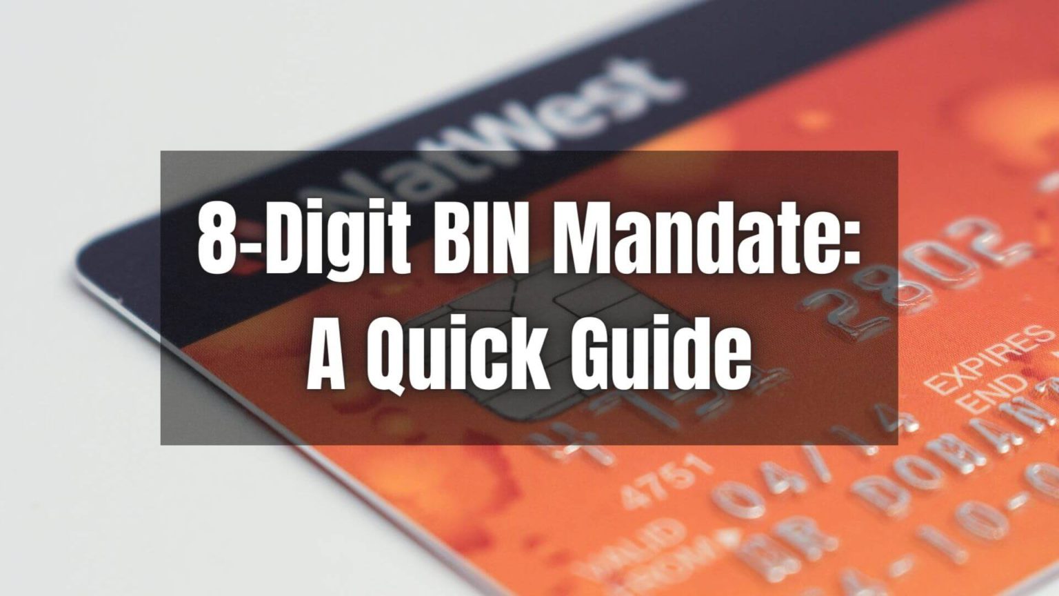 8-Digit BIN Mandate: A Quick Guide | ReliaBills